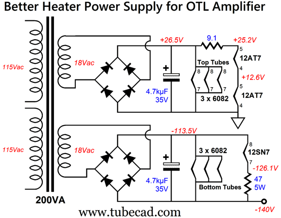 6082 OTL Power Amplifier